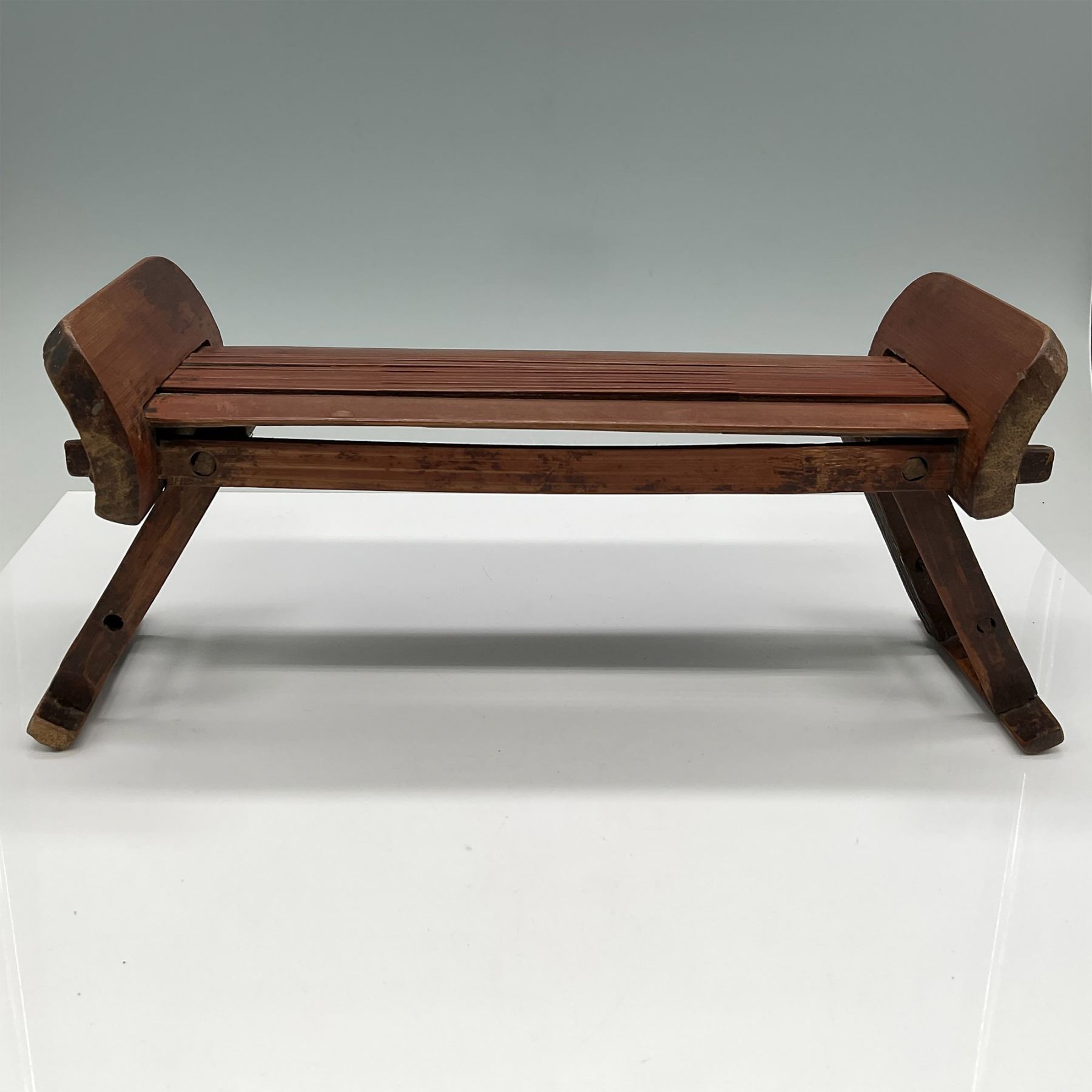 Antique Japanese Bamboo Headrest (Takamakura)