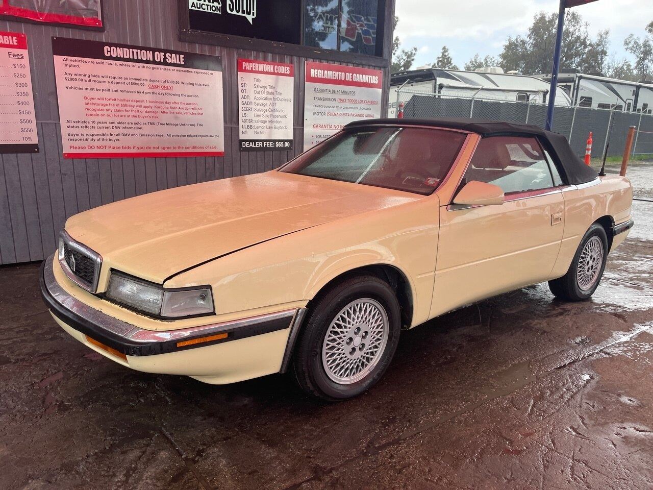 1989 CHRYSLER TC