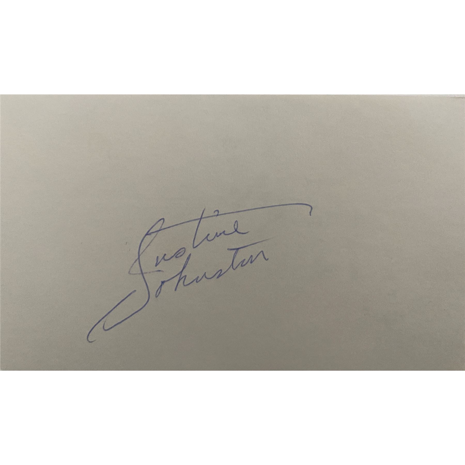 Justine Johnston original signature