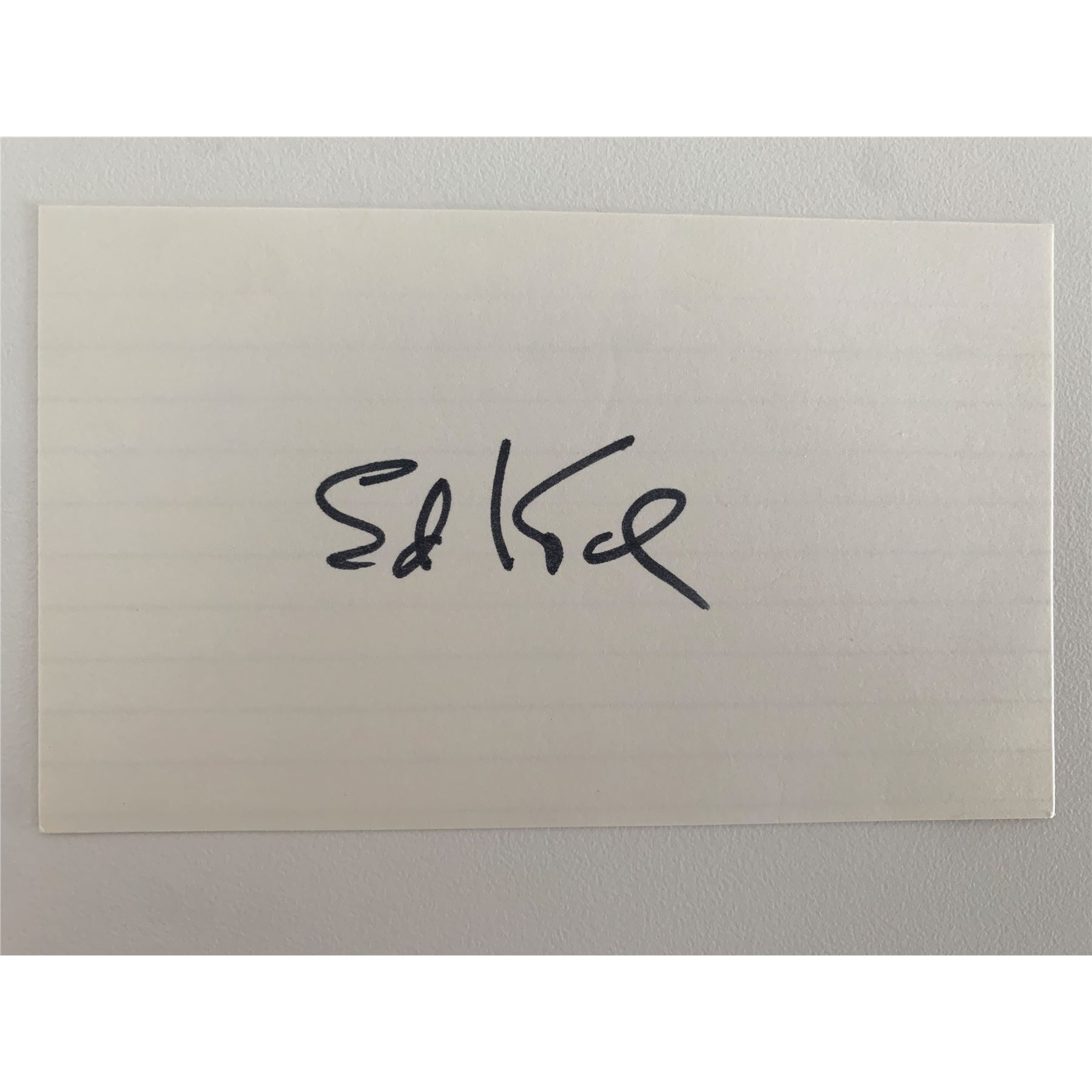 NYC Mayor Ed Koch original signature