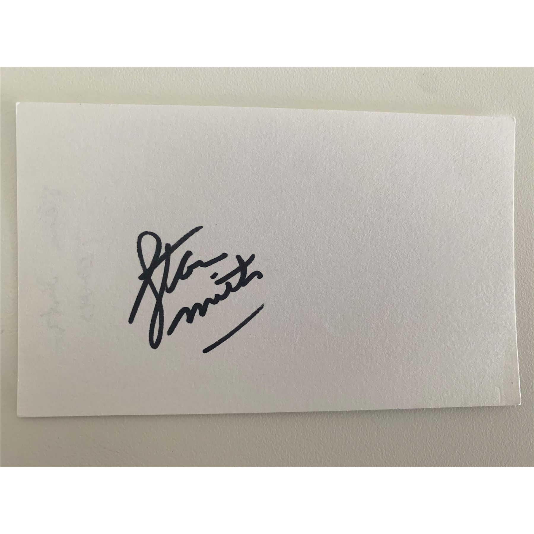 Tennis Star Stan Smith original signature