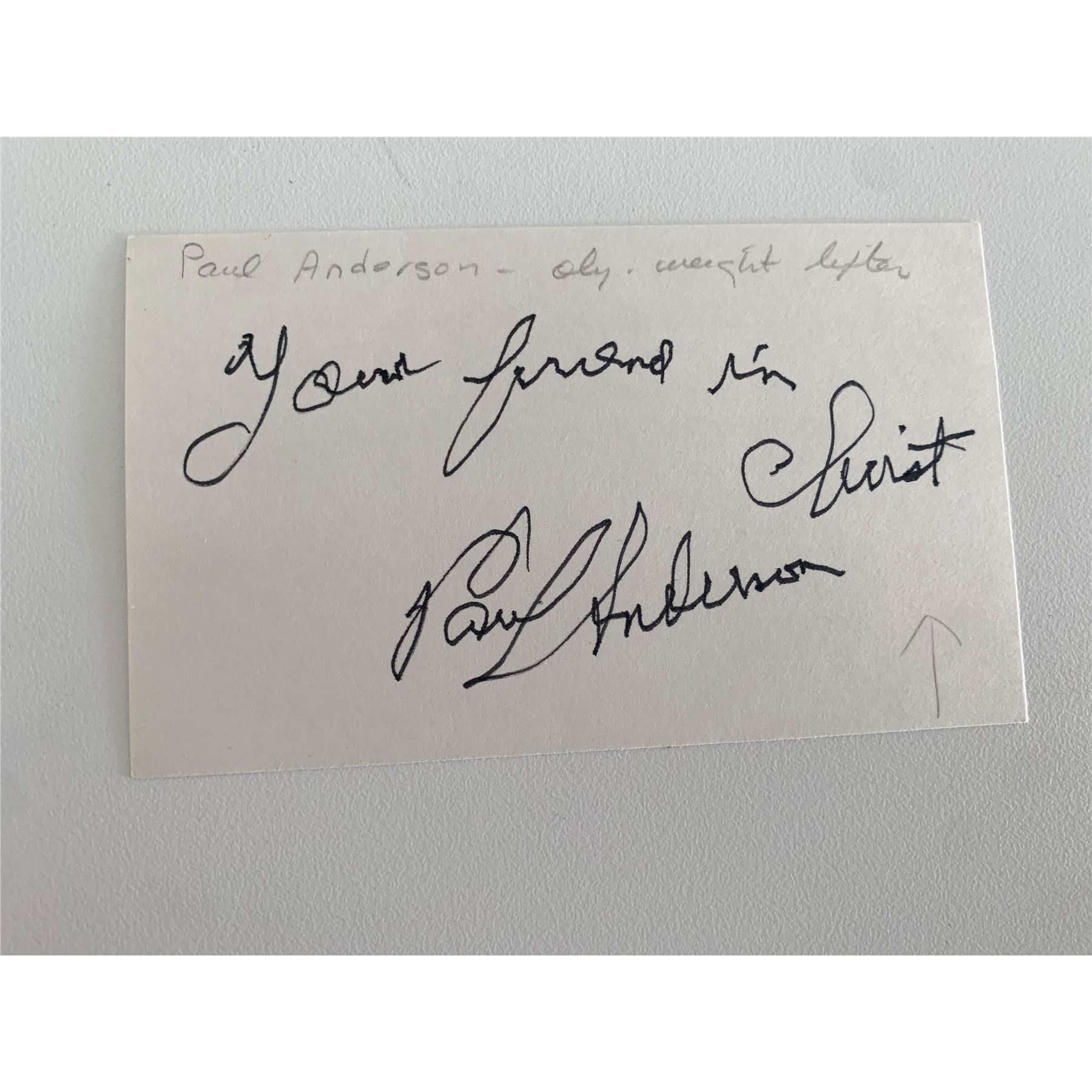 Sherlock Holmes Paul Anderson original signature