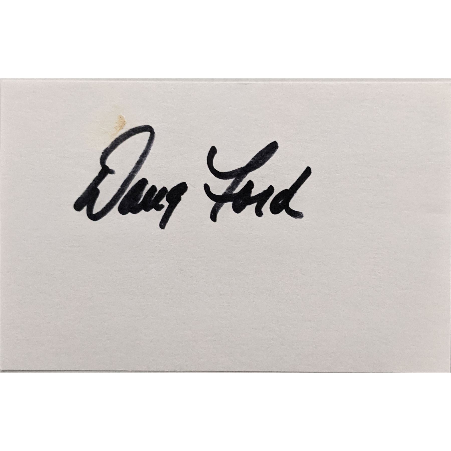 Doug Ford original signature