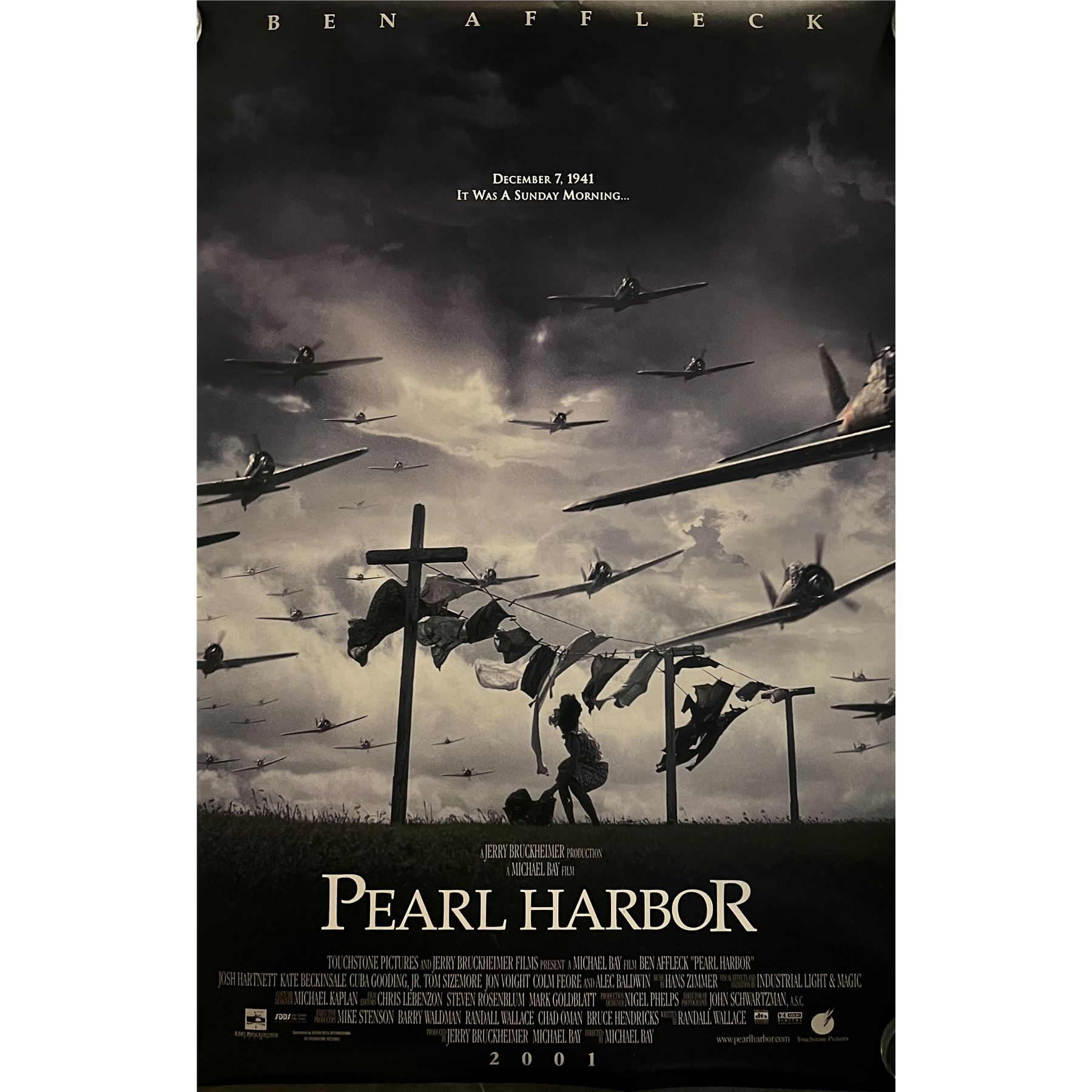 Pearl Harbor 2001 original double-sided movie poster