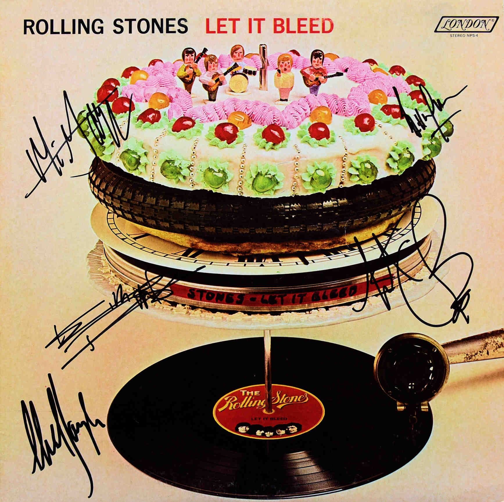 The Rolling Stones signed Let It Bleed album