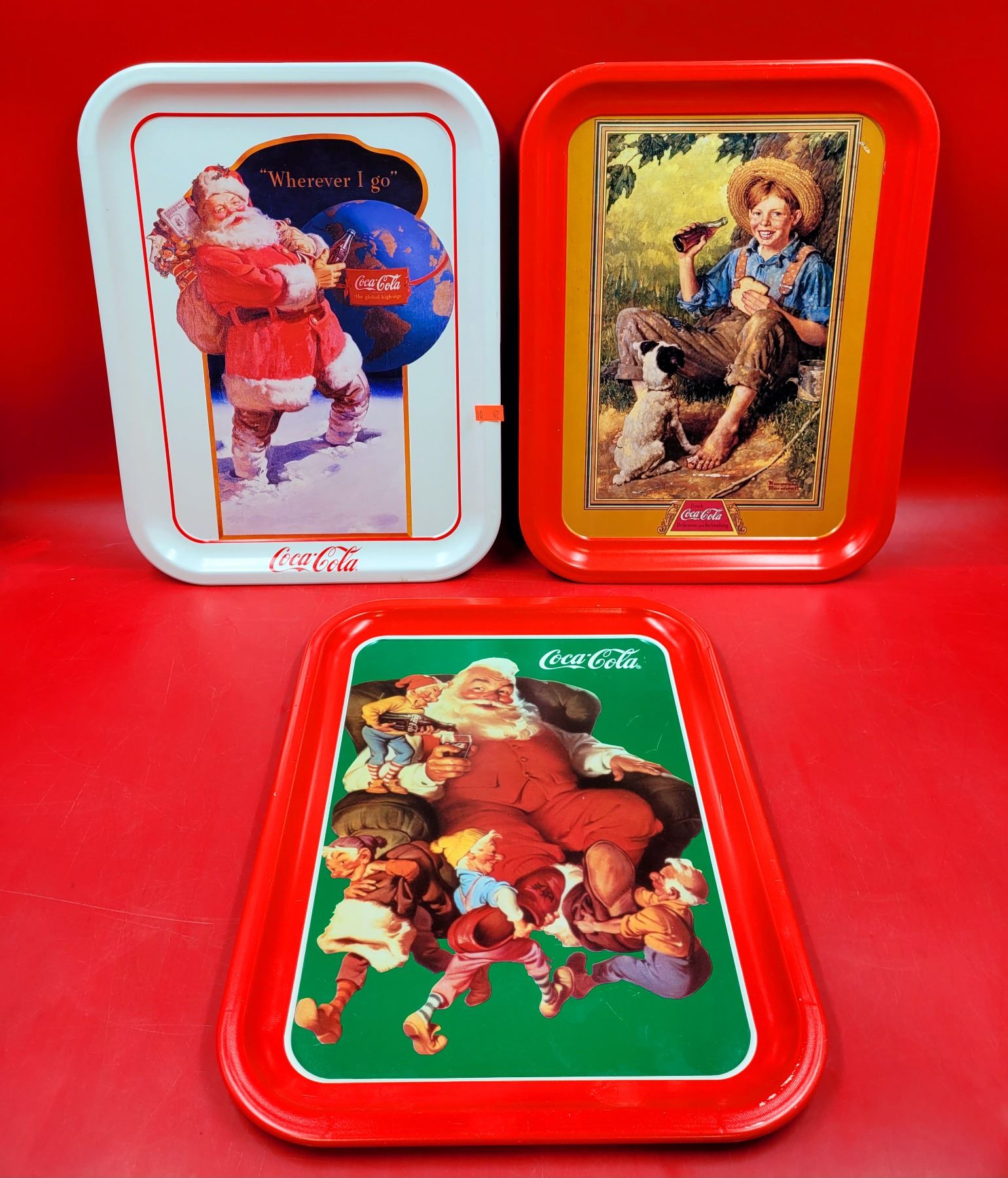 Lot Of Coca-Cola Advertising Trays