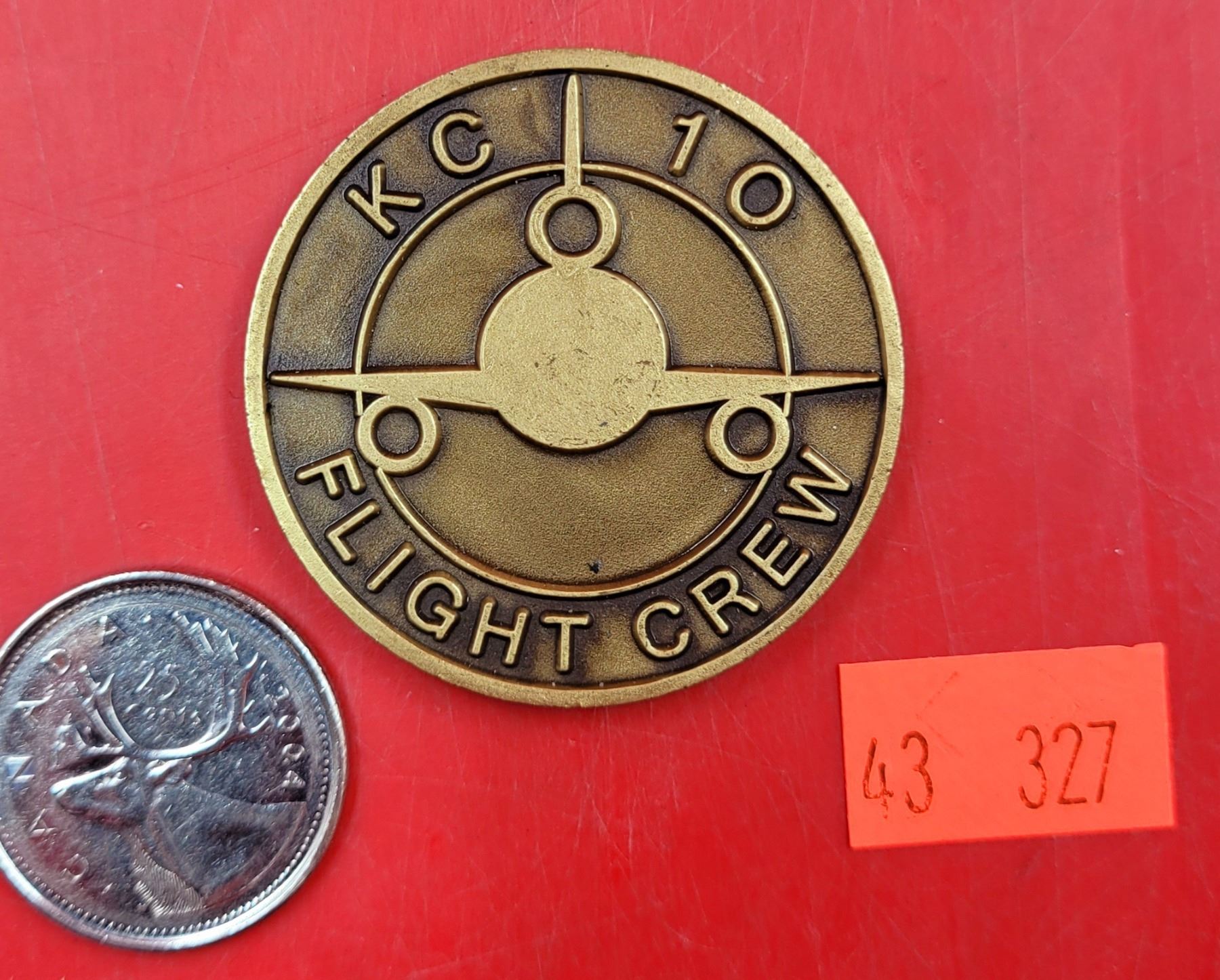 Military KC-10 Flight Crew Commemorative Challenge Coin