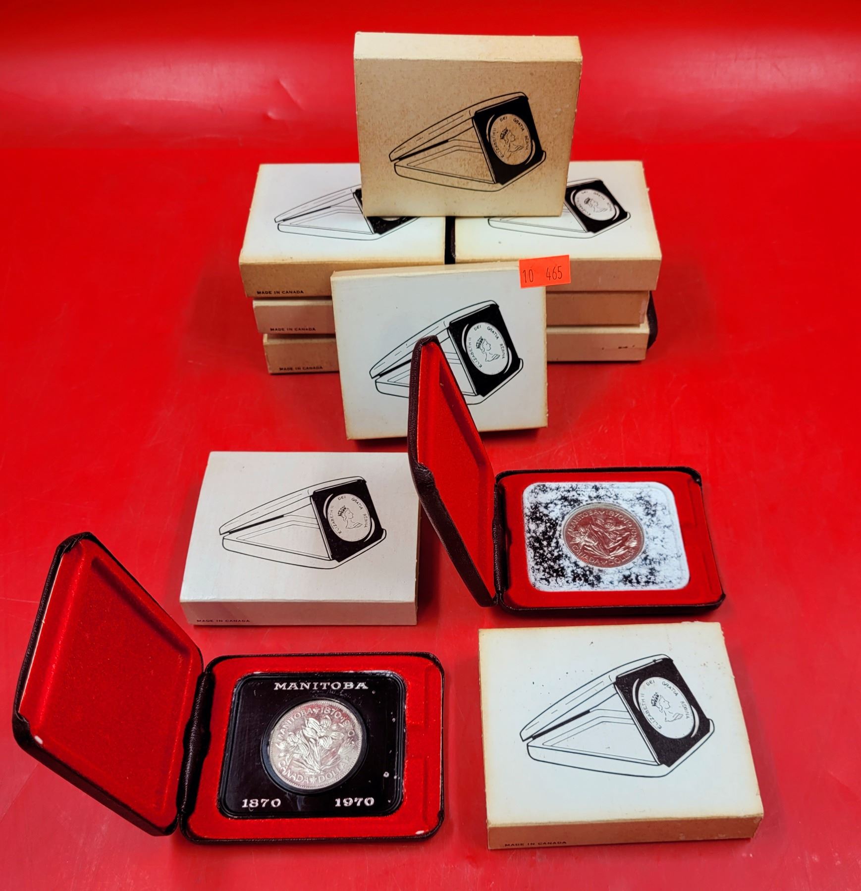 Uncirculated 1970 Canadian Manitoba Centennial Dollar Coins