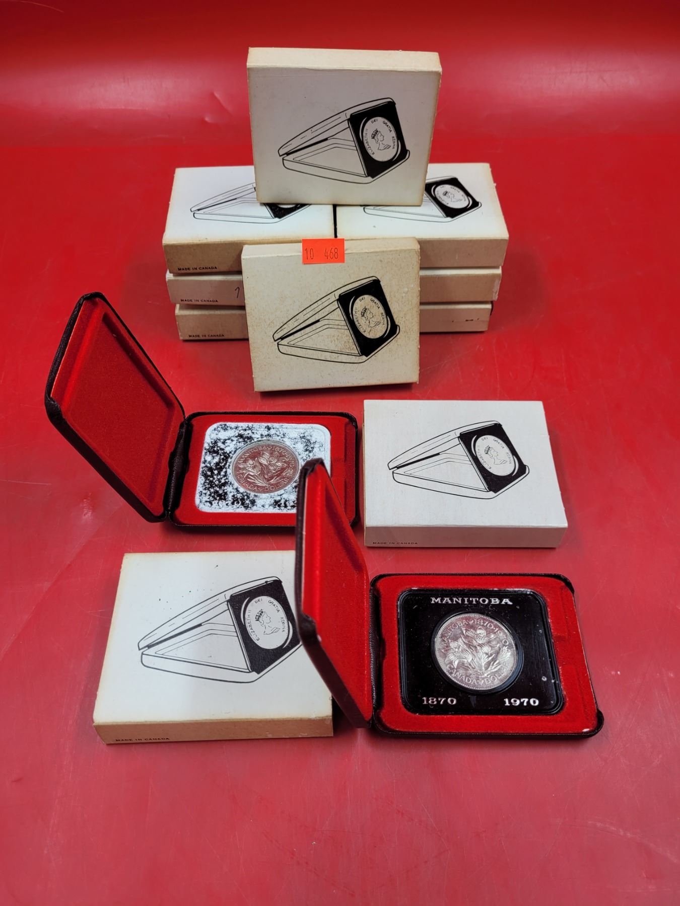 Uncirculated 1970 Canadian Manitoba Centennial Dollar Coins