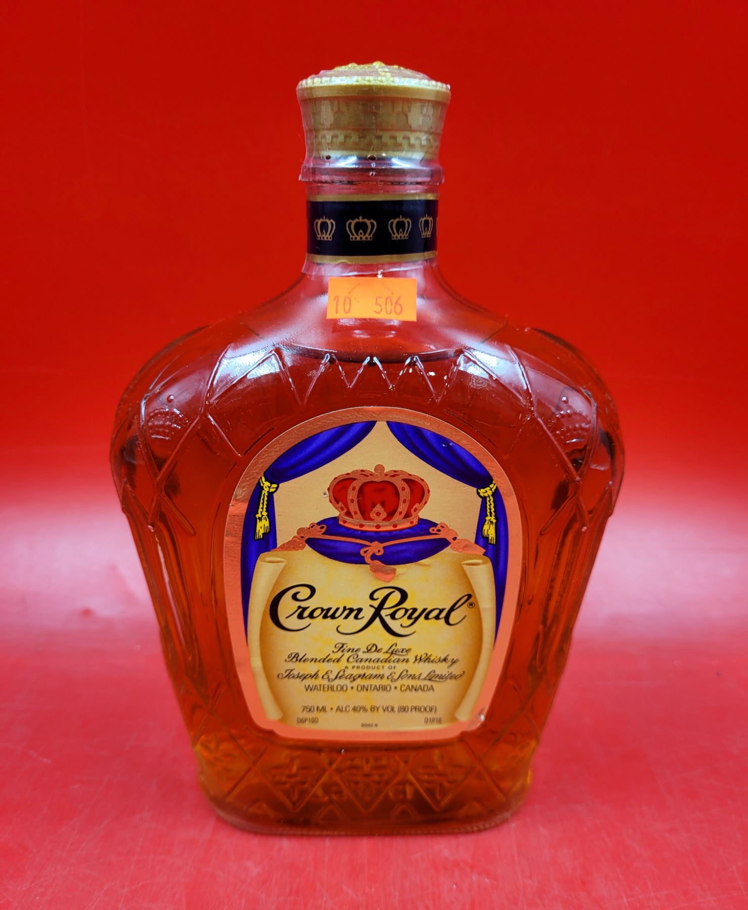 Sealed Bottle Of Crown Royal Whiskey