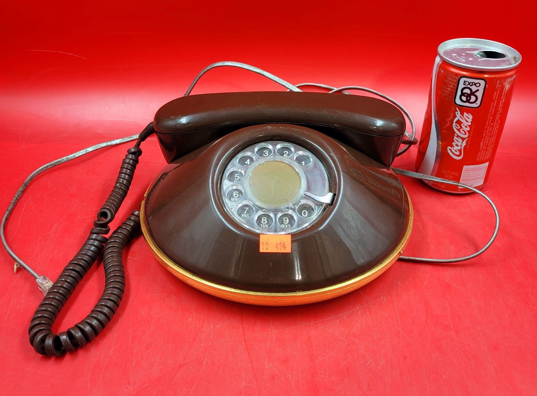 Northern Telecom Brown Rotary Telephone