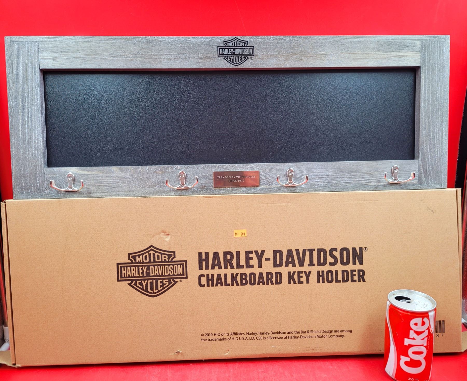 Harley Davidson Chalkboard Key Holder