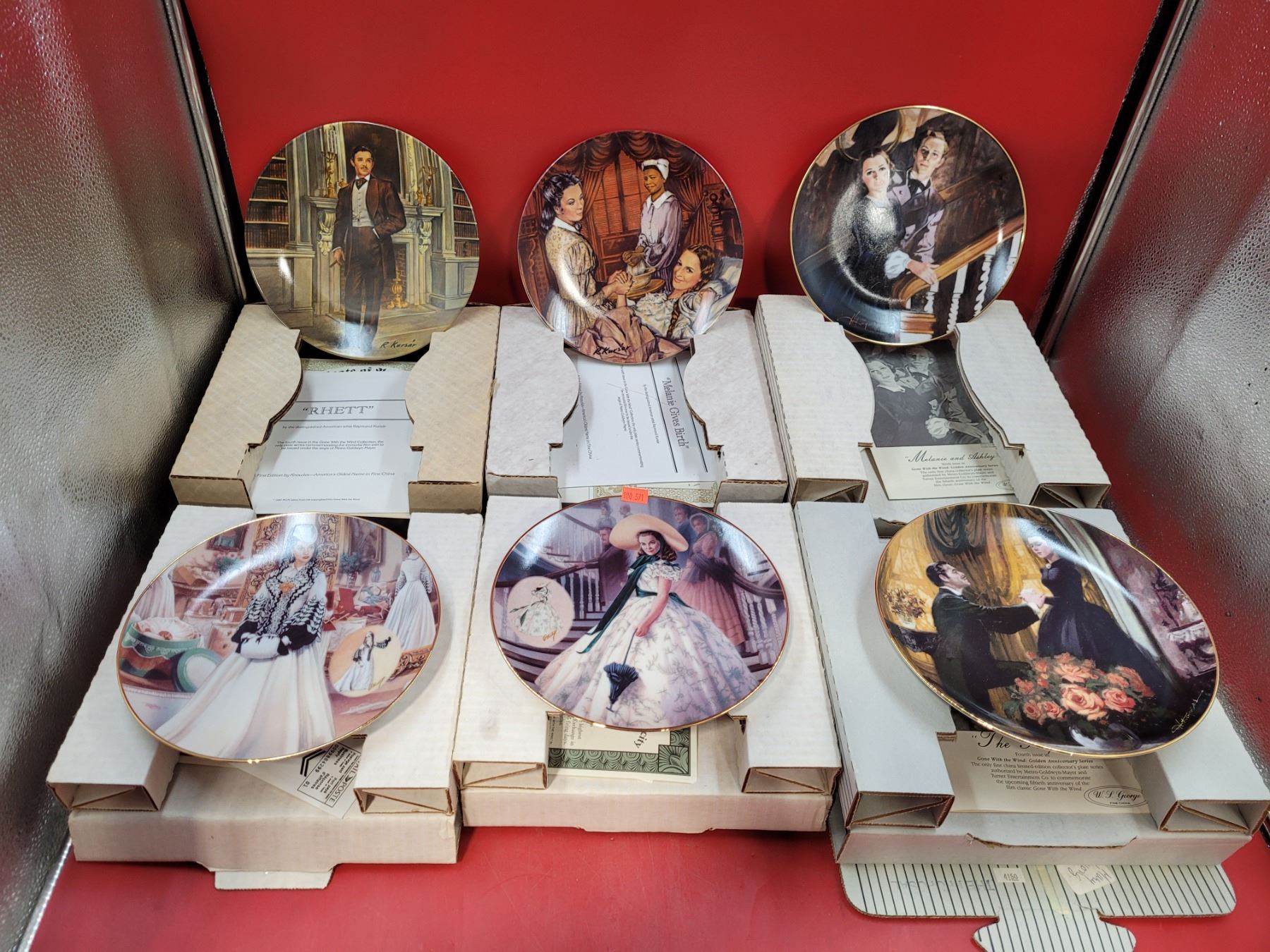 Collection Of 6 Gone With The Wind Collectors Plates