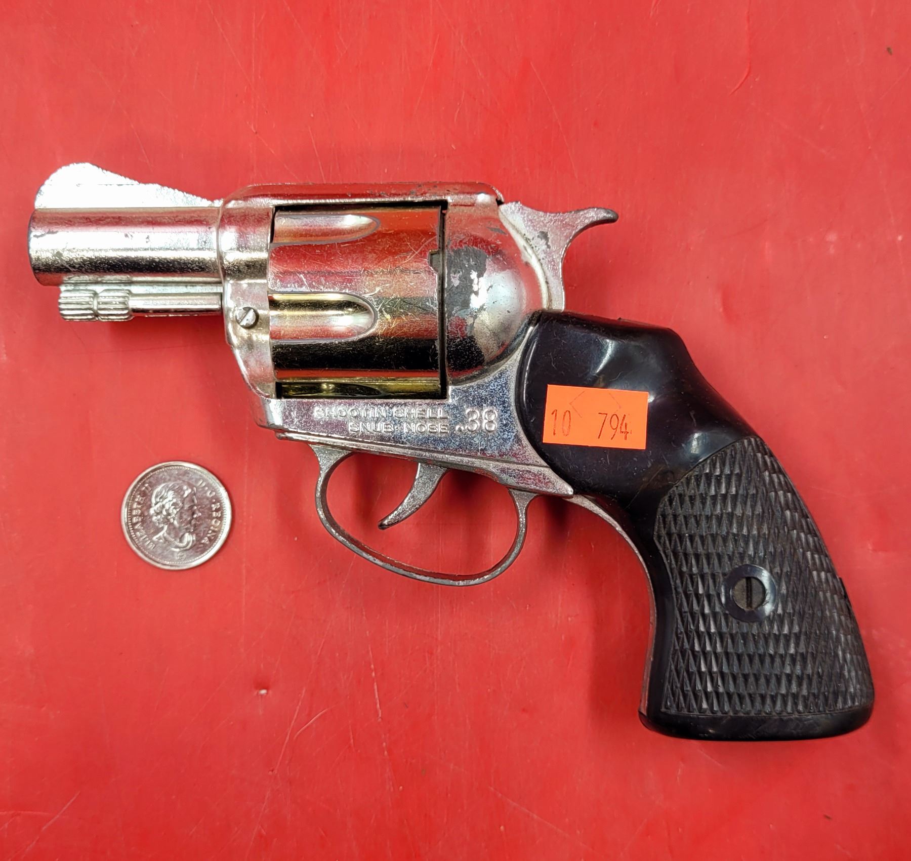 VTG Mattel Shootin' Shell Detective Snub Nose Cap Gun Toy Pistol