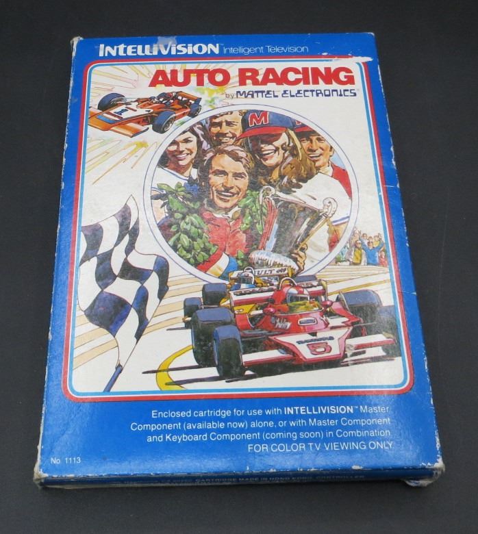 Vintage 1980 Intellivision Auto Racing Video Game Complete in Box