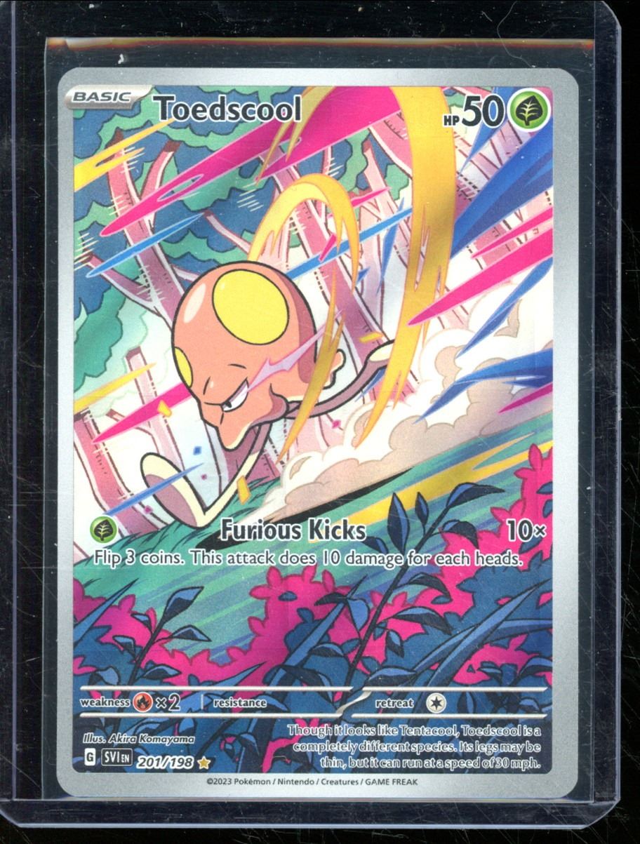 Pokemon Toedscool - 201/198 - Illustration Rare Scarlet & Violet