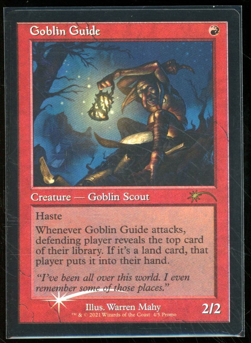 Magic the Gathering Goblin Guide FOIL Retro Frame Love Your LGS 2021