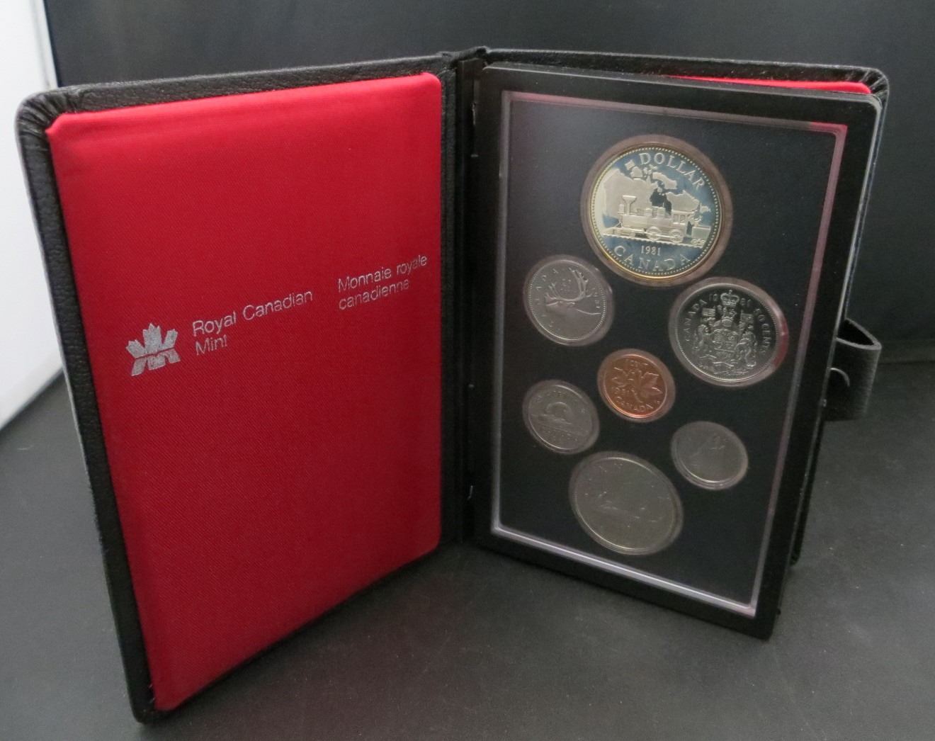 RCM 1981 Proof Set Double Dollar Coin Set With Silver Dollar