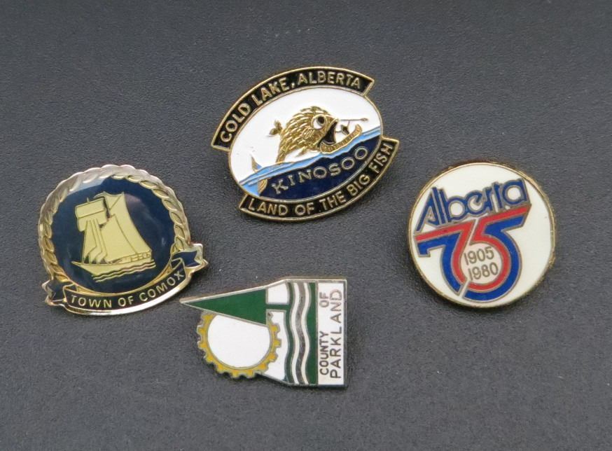 4 Various Enamel Collector Pins