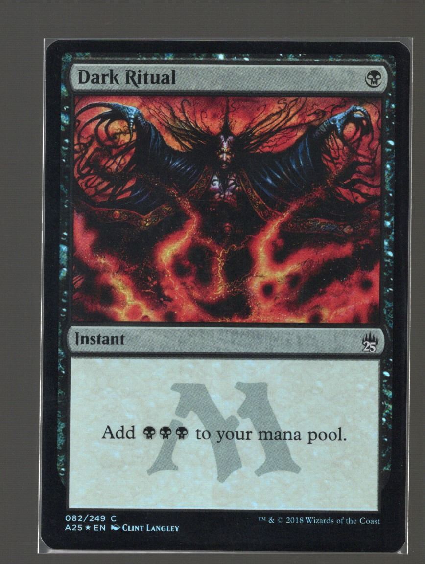Magic the Gathering Dark Ritual FOIL Masters 25