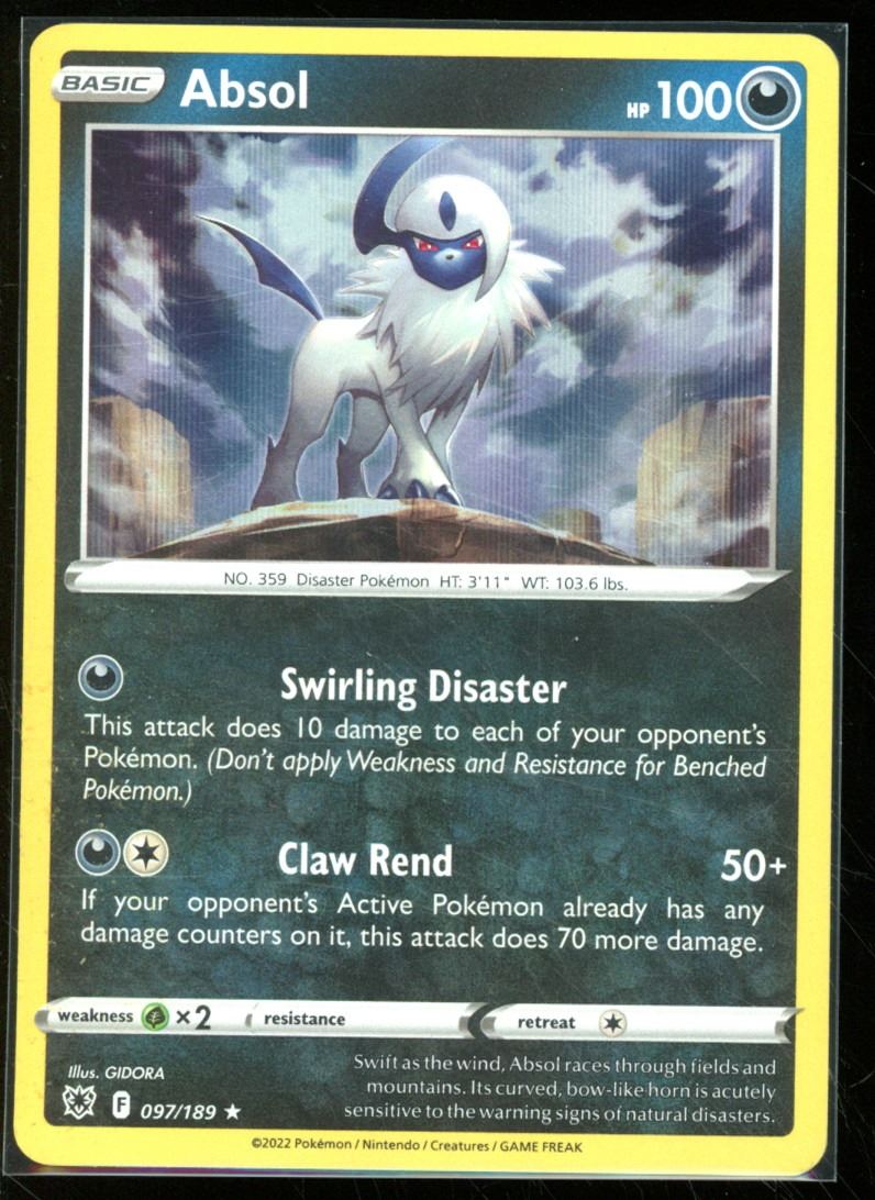 Pokemon Absol 97/189 Astral Radiance Holo Rare