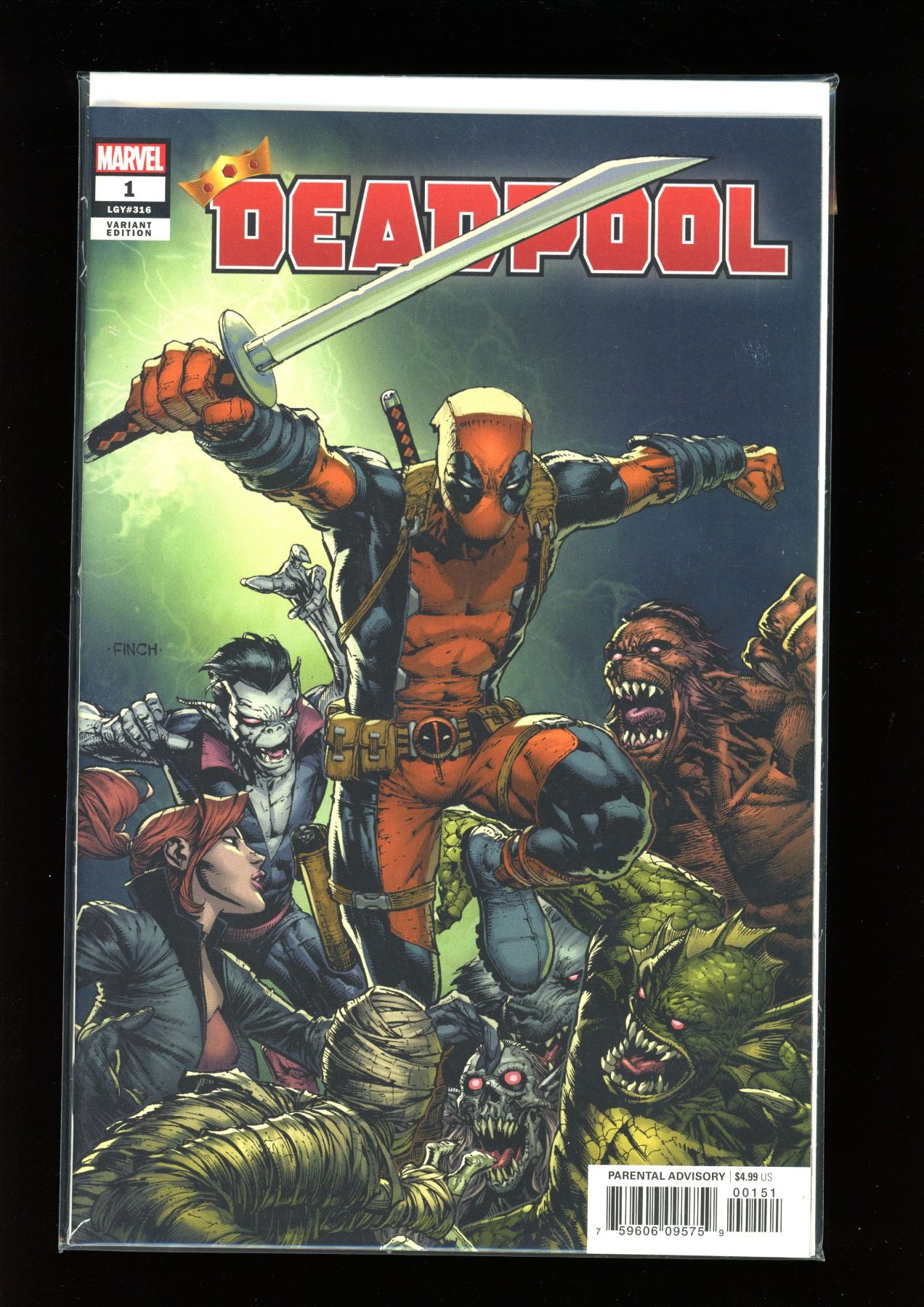 Marvel Deadpool #1 Monster Island Variant Cover