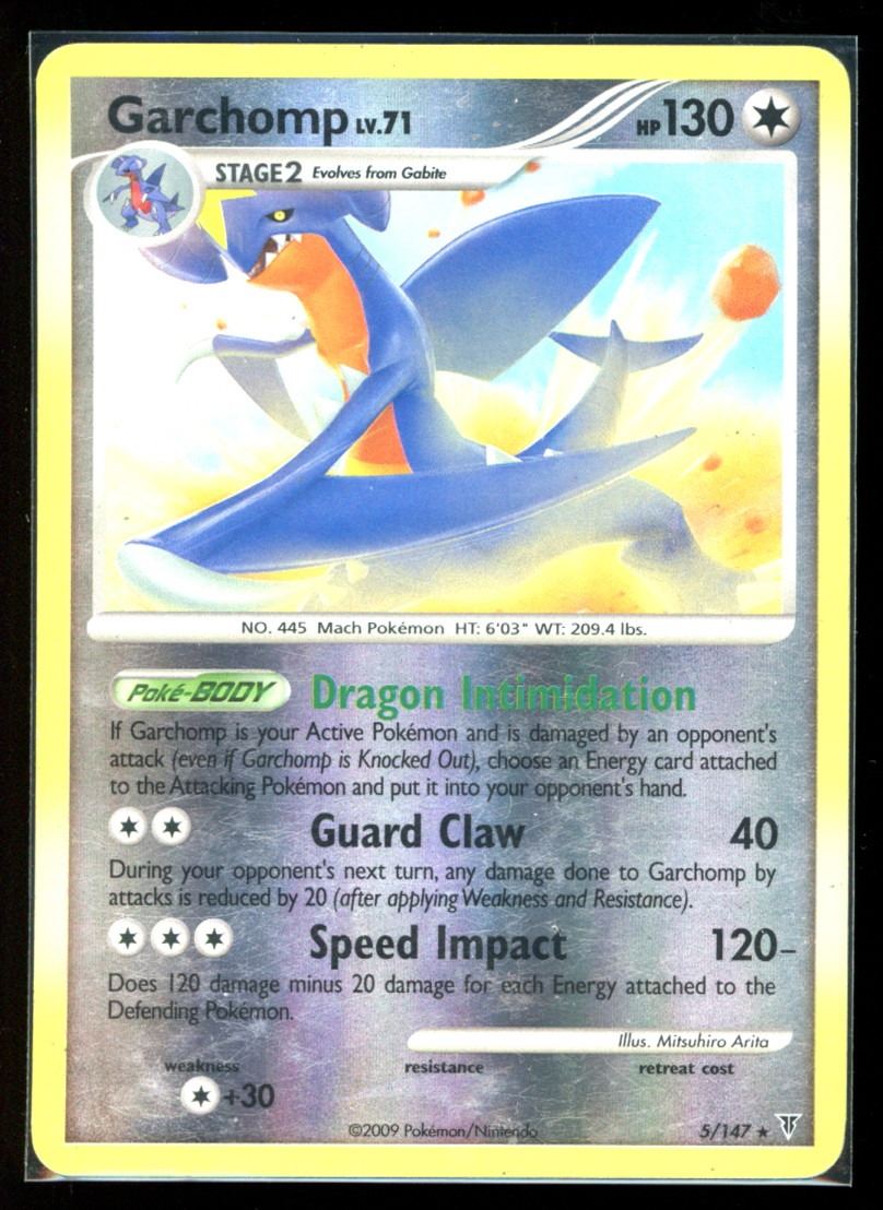 Pokemon Garchomp - 5/147 - Rare Reverse Holo Supreme Victors