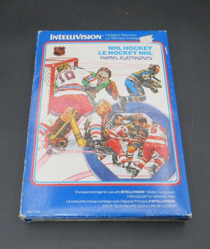 Vintage 1979 Intellivision NHL Hockey Video Game Complete in Box