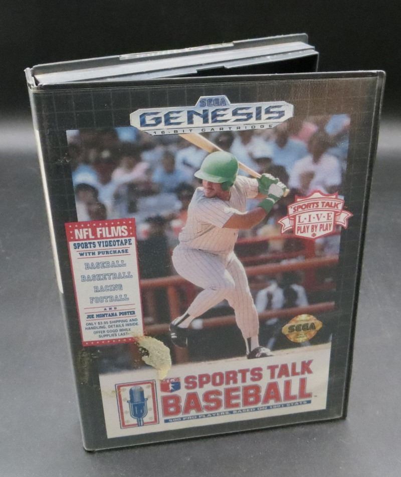 Sega Genesis Sports Talk Baseball Cartridge Game With Manual