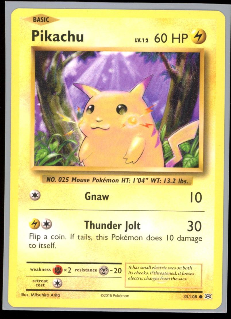 Pokemon Pikachu - 35/108 - Common Evolutions