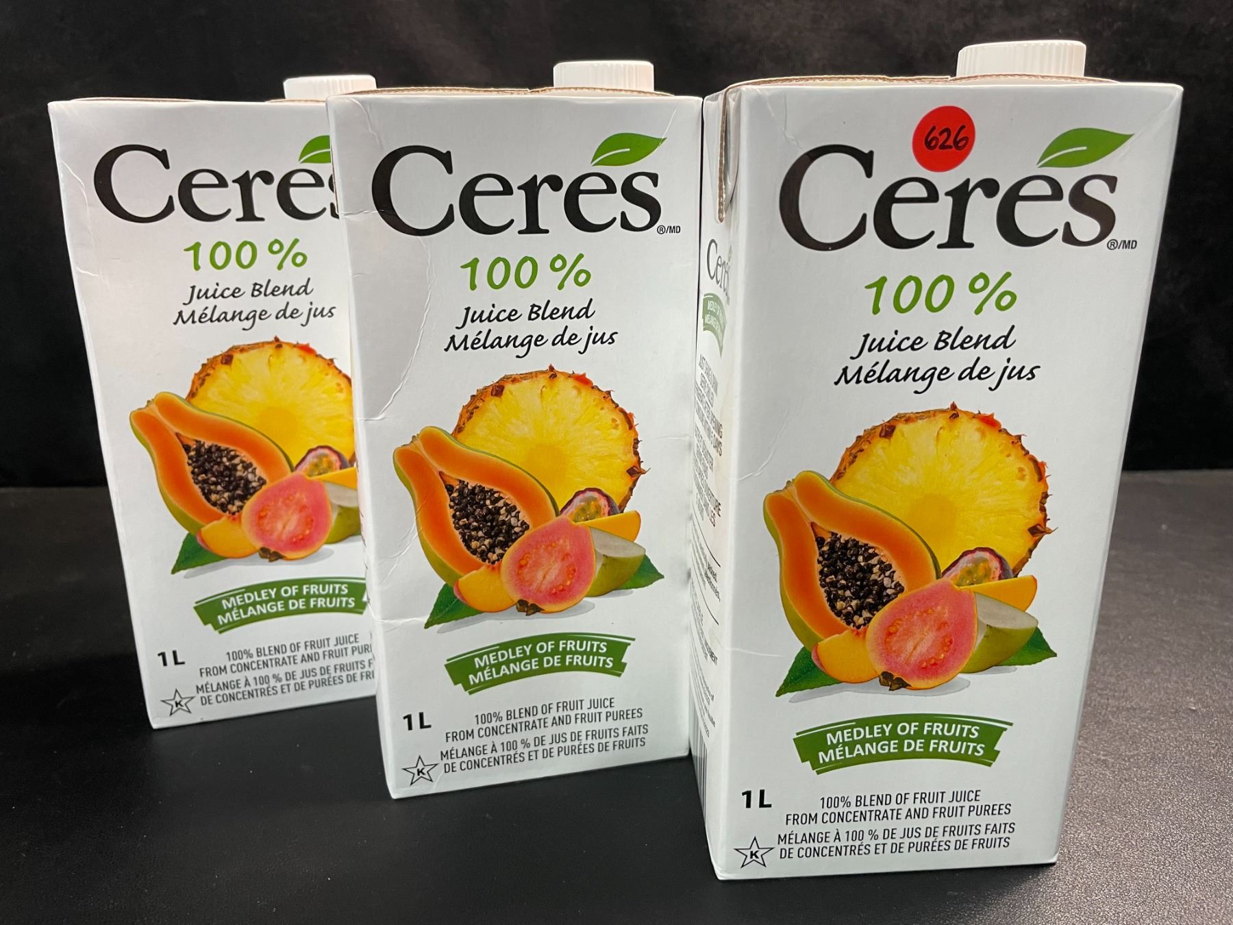 3 Cartons of Ceres Medley of Fruits 100% Juice Blend - 1L Each - BB: MA ...