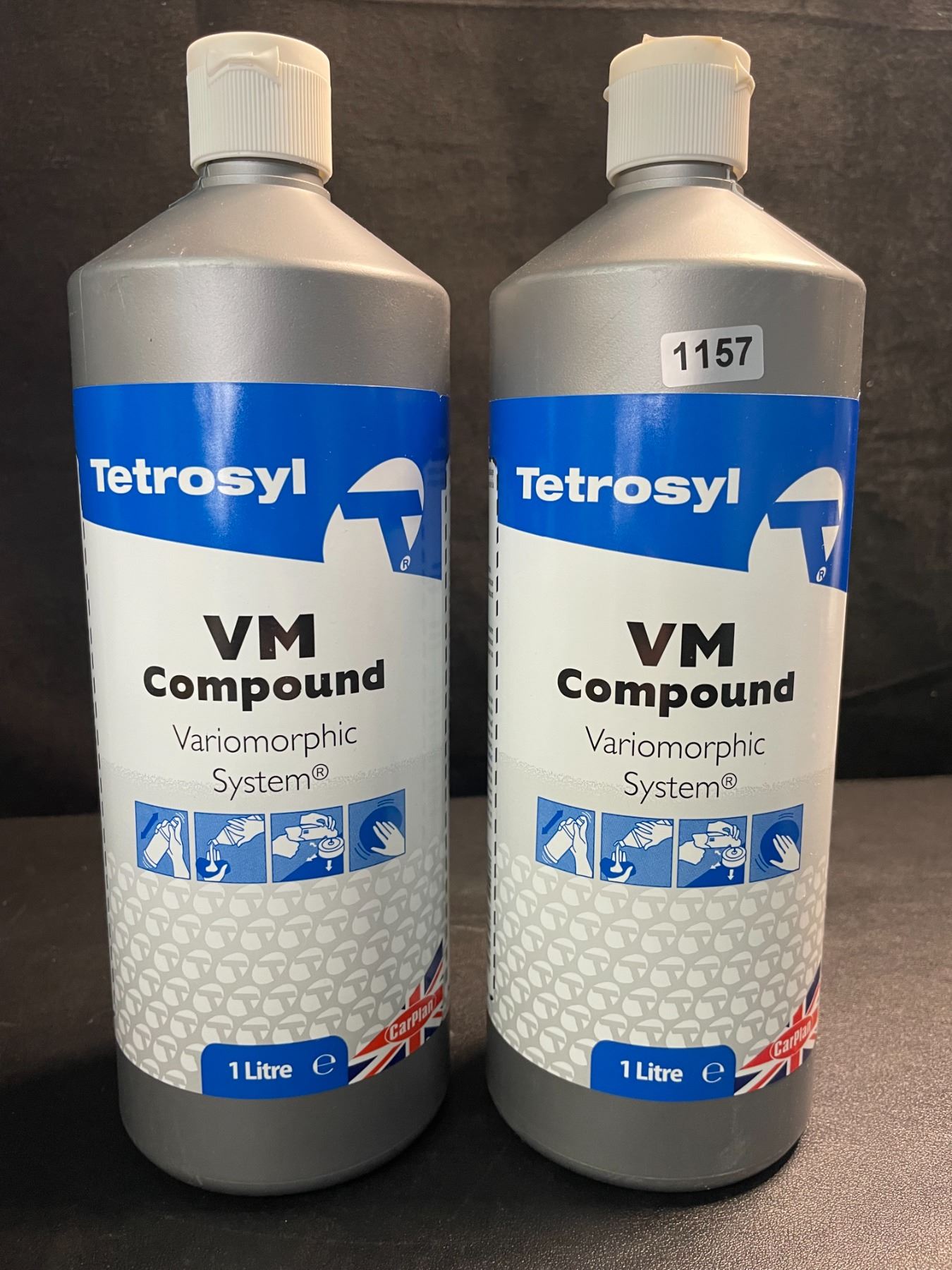 2 Bottles of Tetrosyl VM Compound; Automotive Cutting Compound ...