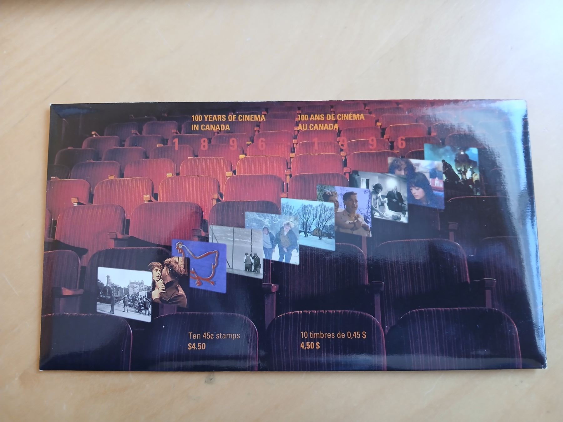 1996 - 100th Anniversary of Cinema in Canada Booklet (8 x 47Â¢)