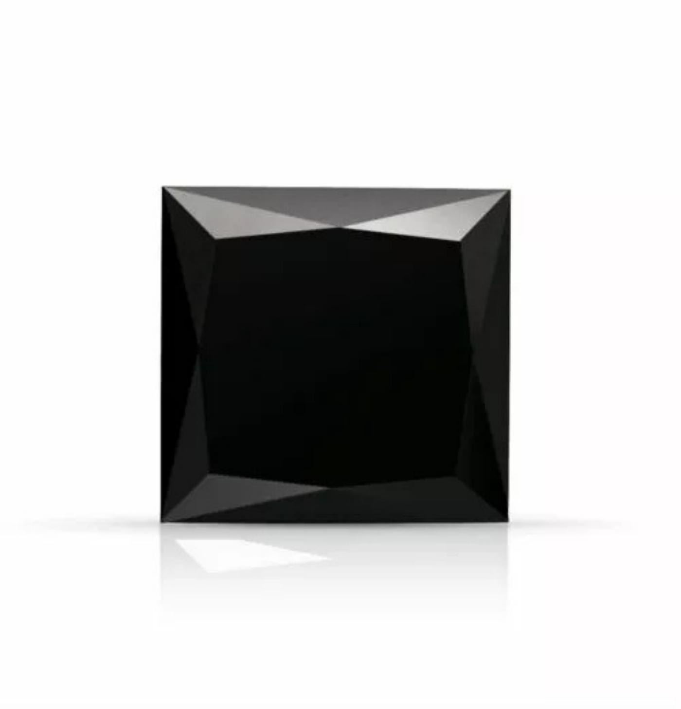 Lab Princess Black Diamond 4.05 Carats