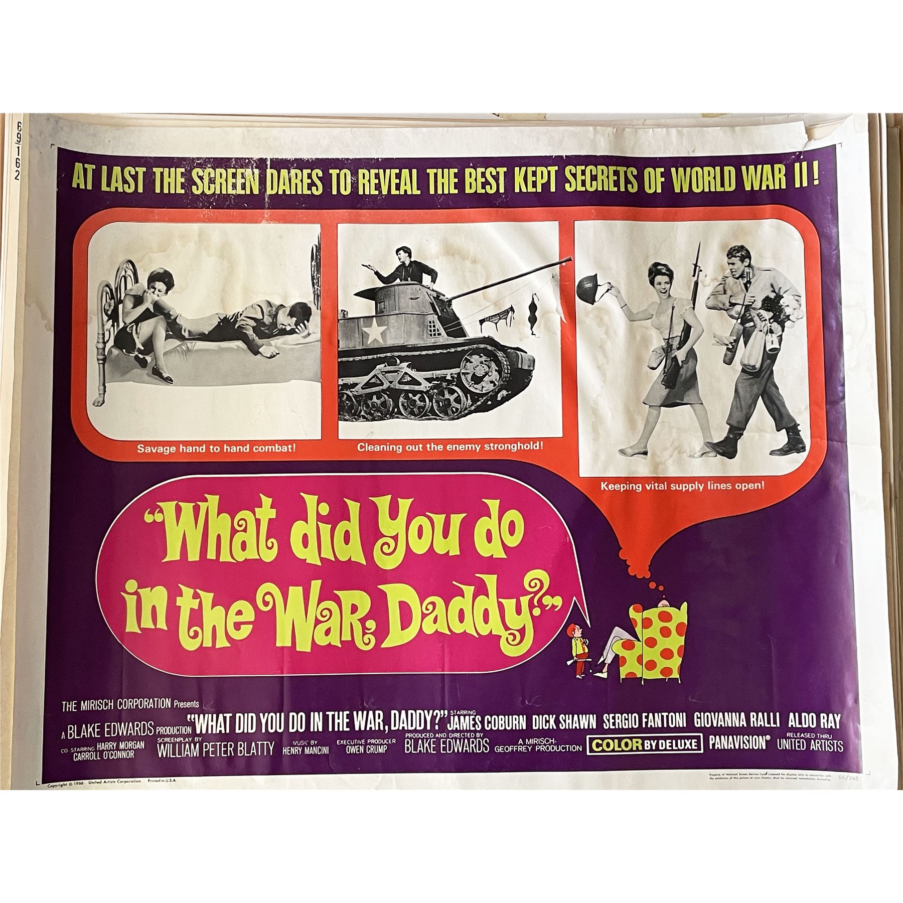 What Did You Do in the War, Daddy? 1966 vintage movie poster