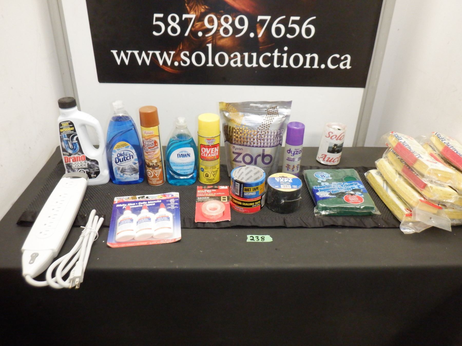 Lot of household items including Drano, Old Dutch dish detergent, Dawn ...