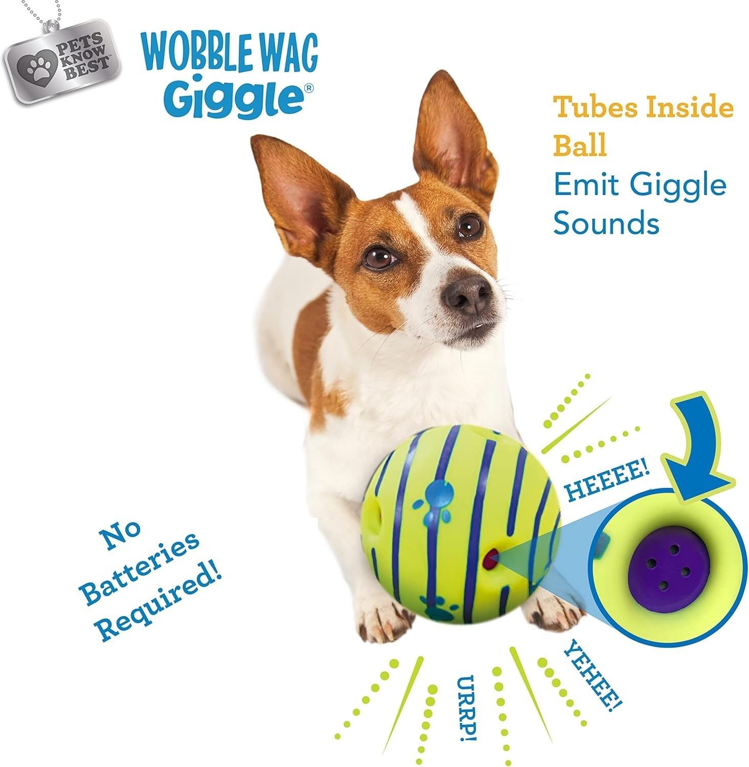 Wobble Wag Giggle Ball Interactive Dog Toy