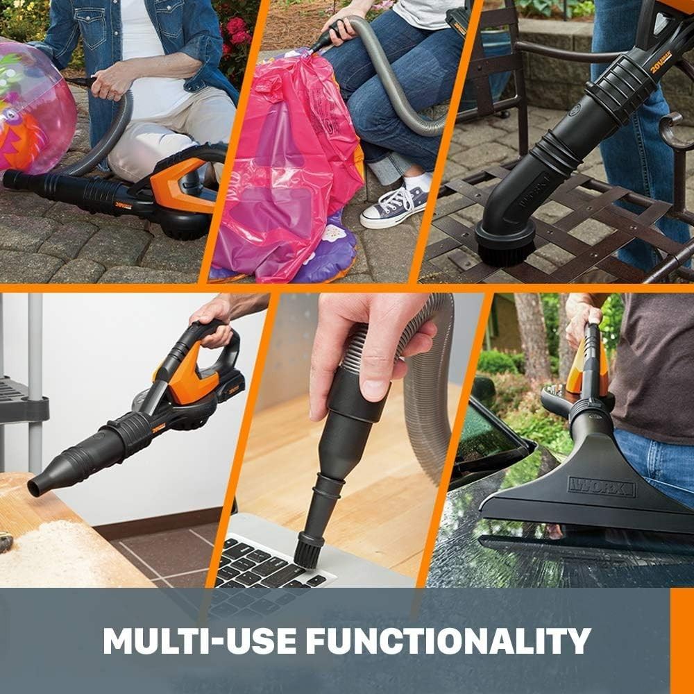 Worx Wg545.9 20V Work Air Lithium Multi-Purpose Blower/Sweeper/Cleaner
