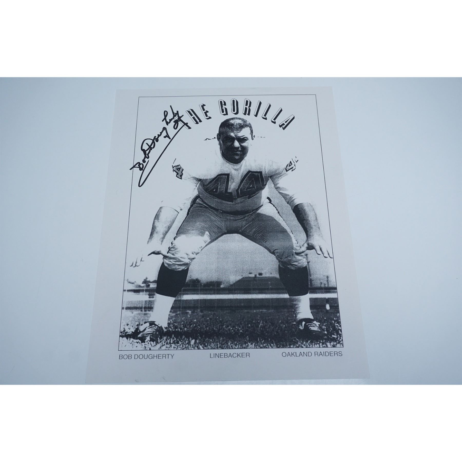 Bob Dougherty Oakland Raiders Print, The Gorilla