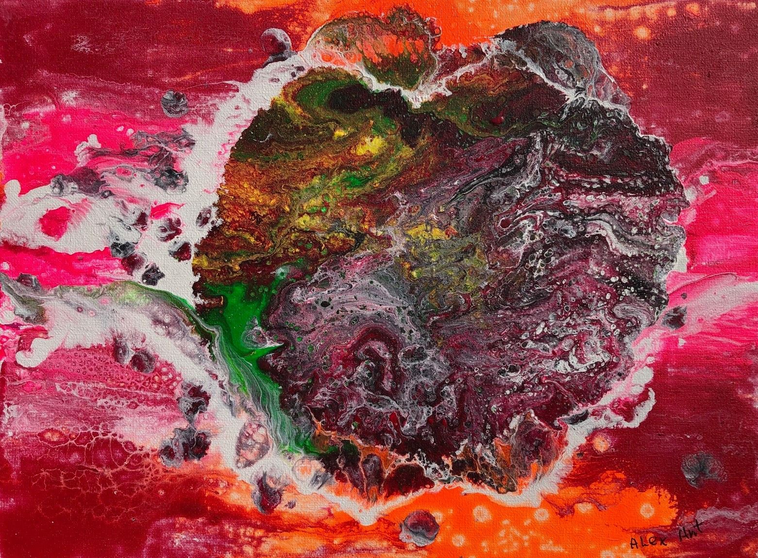 "Raspberry Wine" 12" x 16" Original Painting, with COA - Alex Antanenka