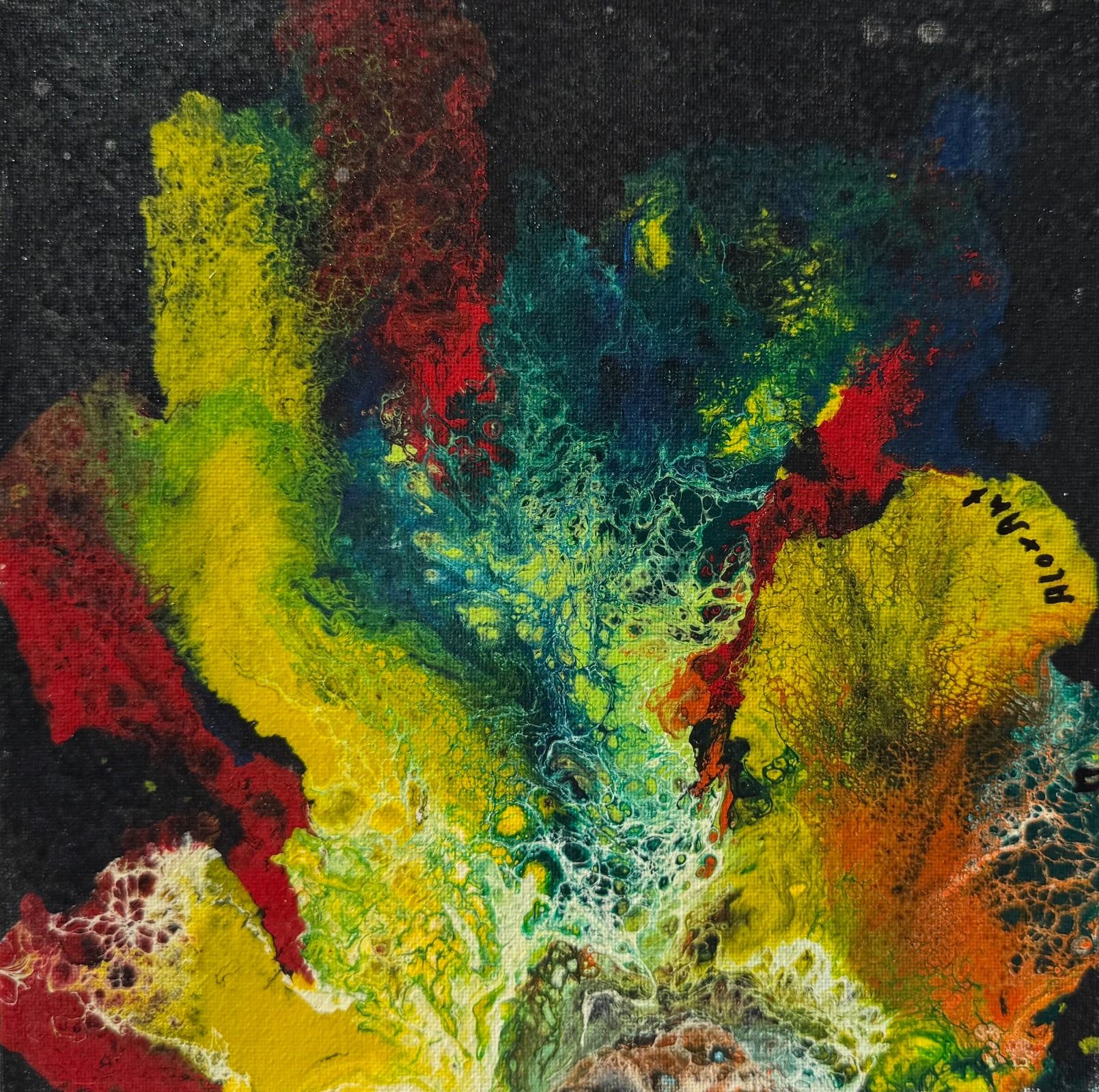 "Abyss" 10" x 10" Original Painting, with COA - Alex Antanenka