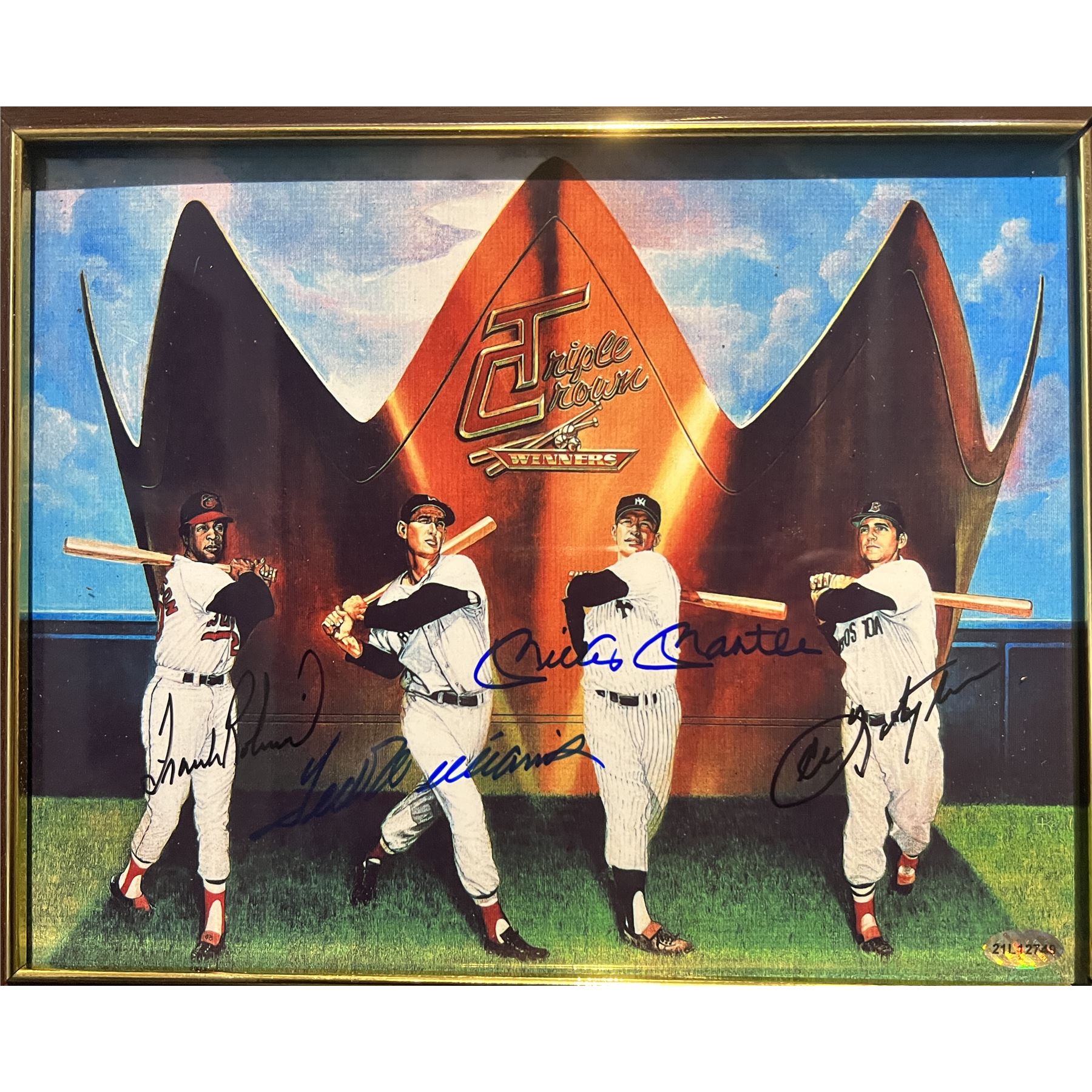 Baseball Legends signed photo. SCM authenticated. Autographed by Frank ...