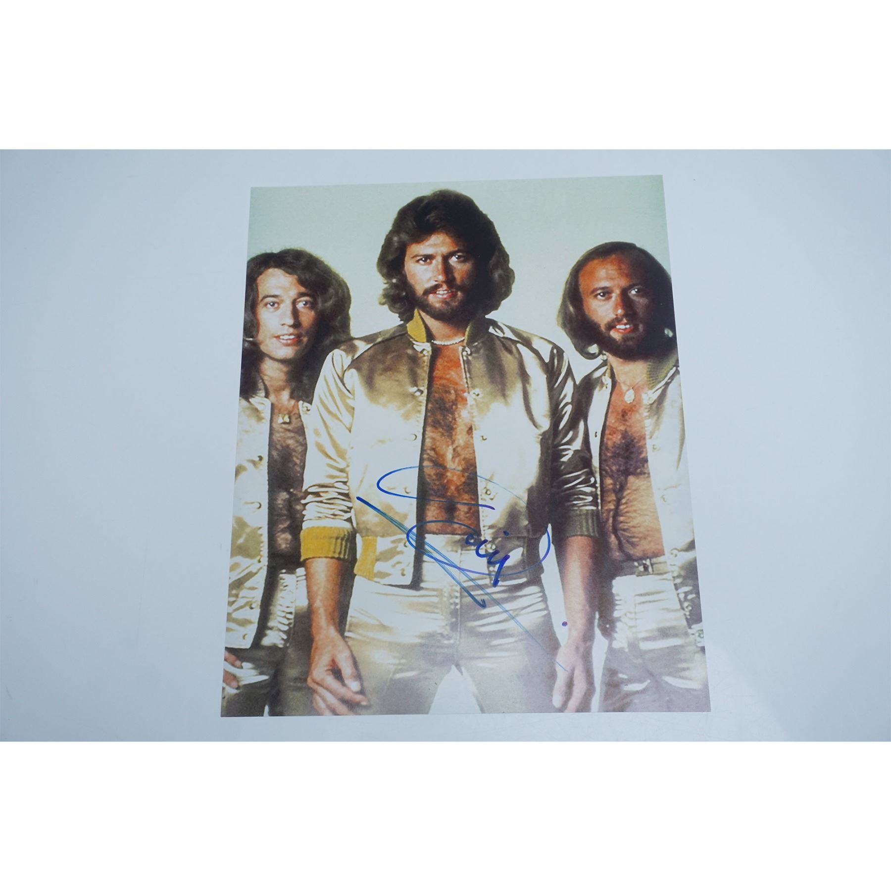 Barry Gibb Signed Bee Gees Photograph with COA