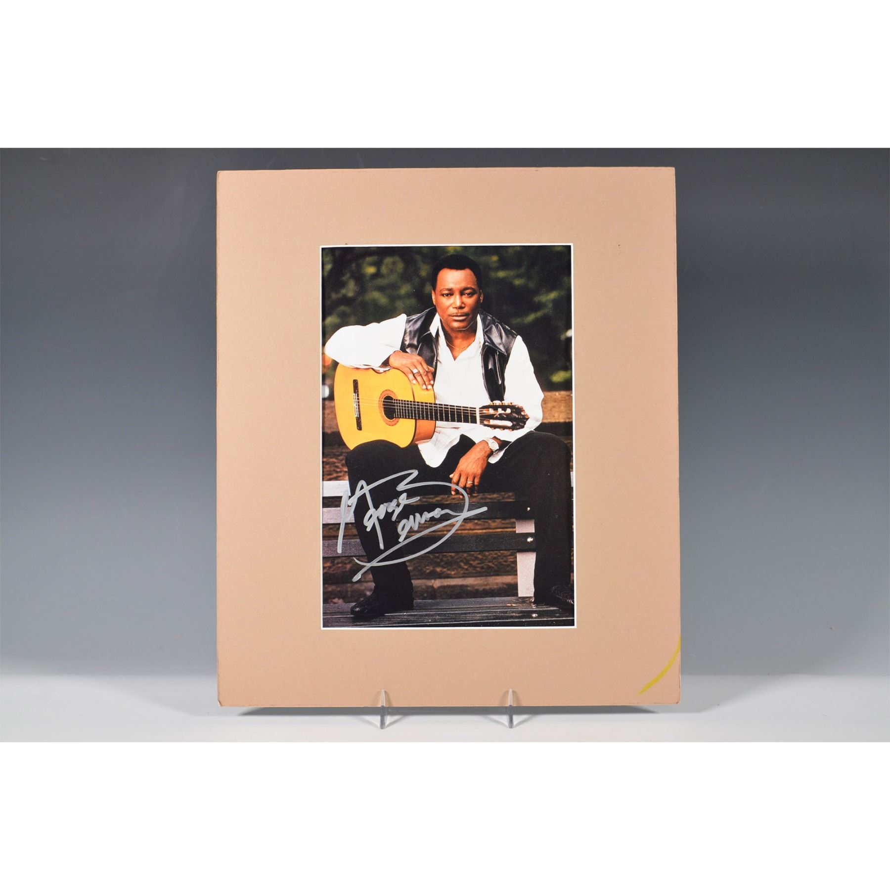George Benson Signed Photograph, Matted