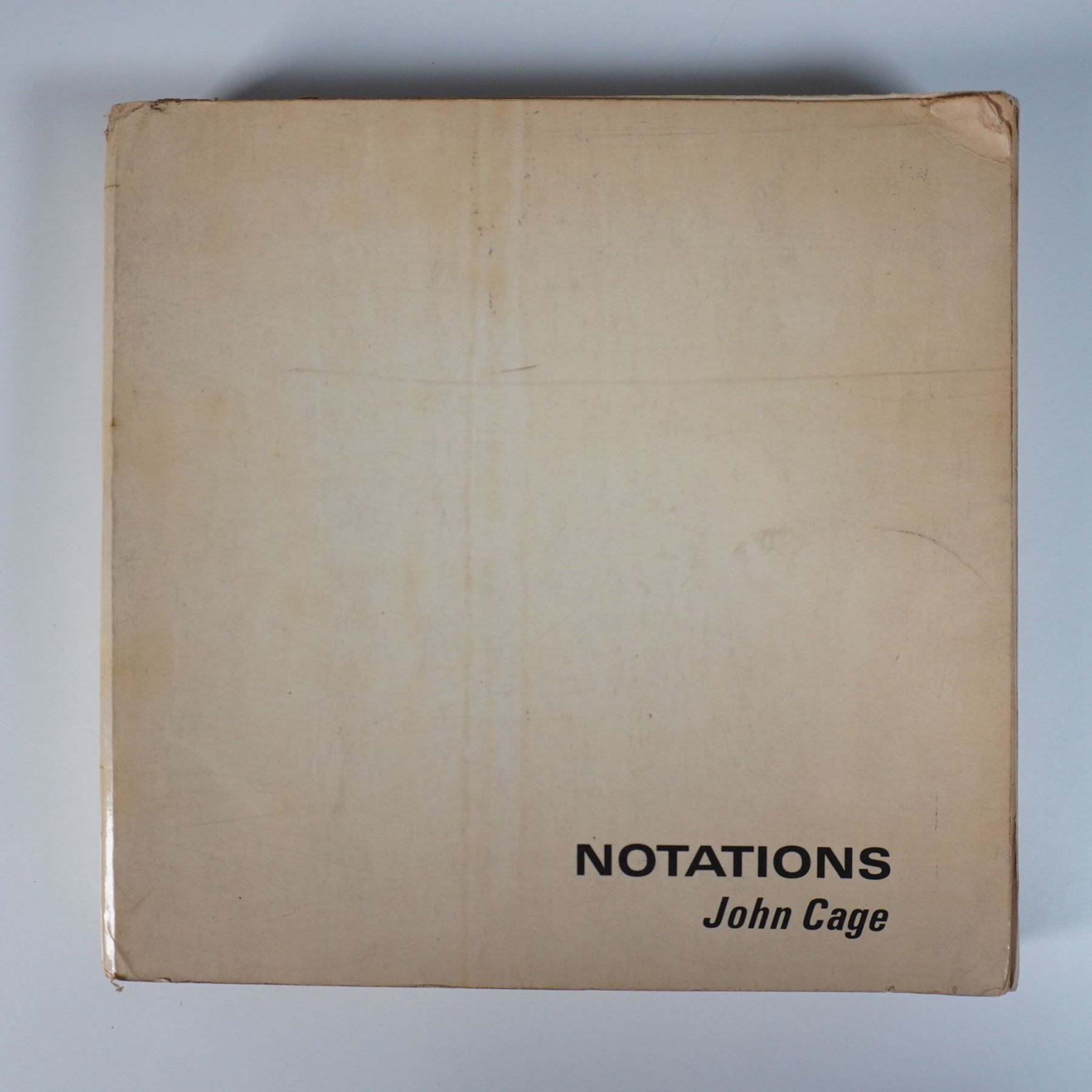 John Cage Notations, 1969 First Edition, Something Else Press