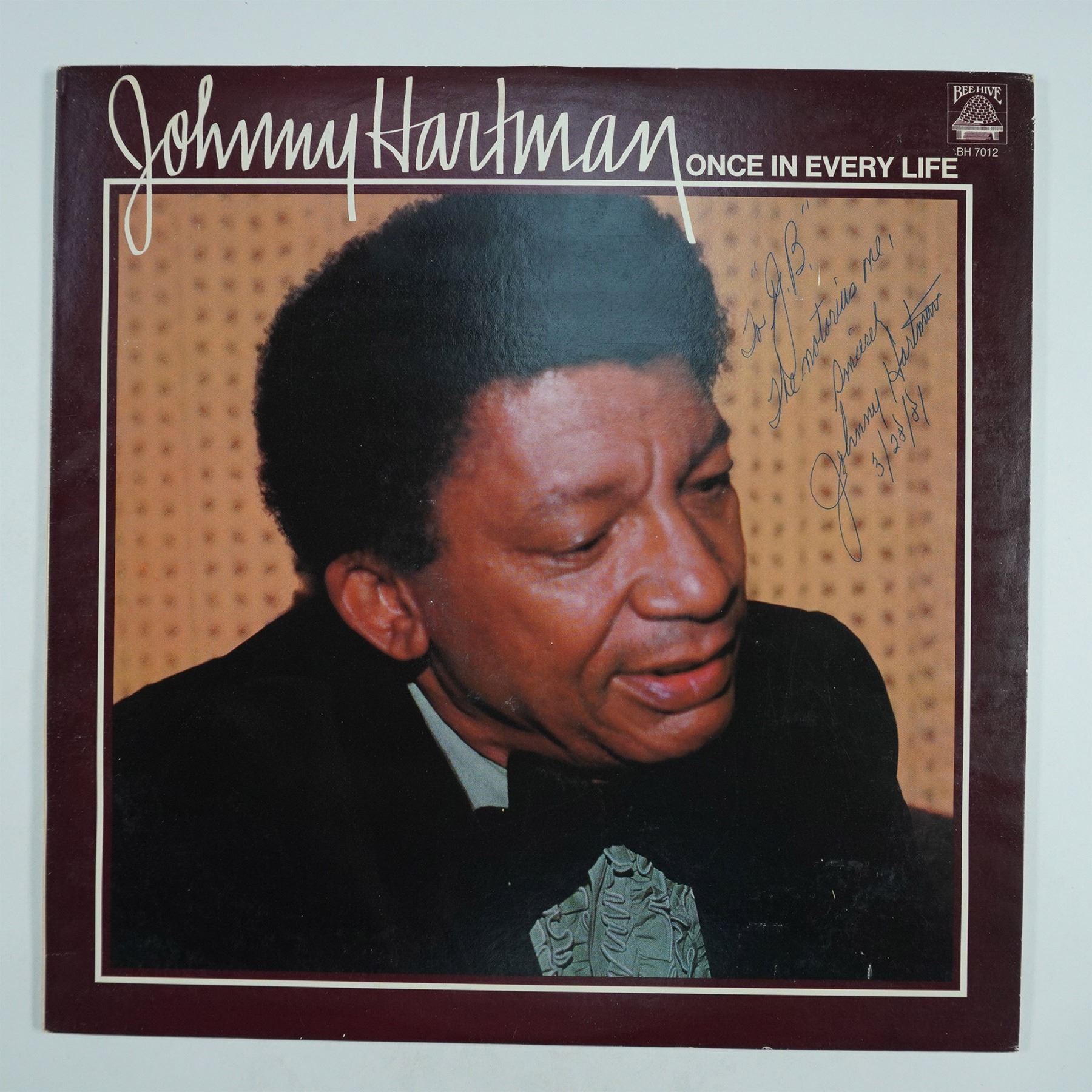 Johnny Hartman Once in Every Life Signed LP Album
