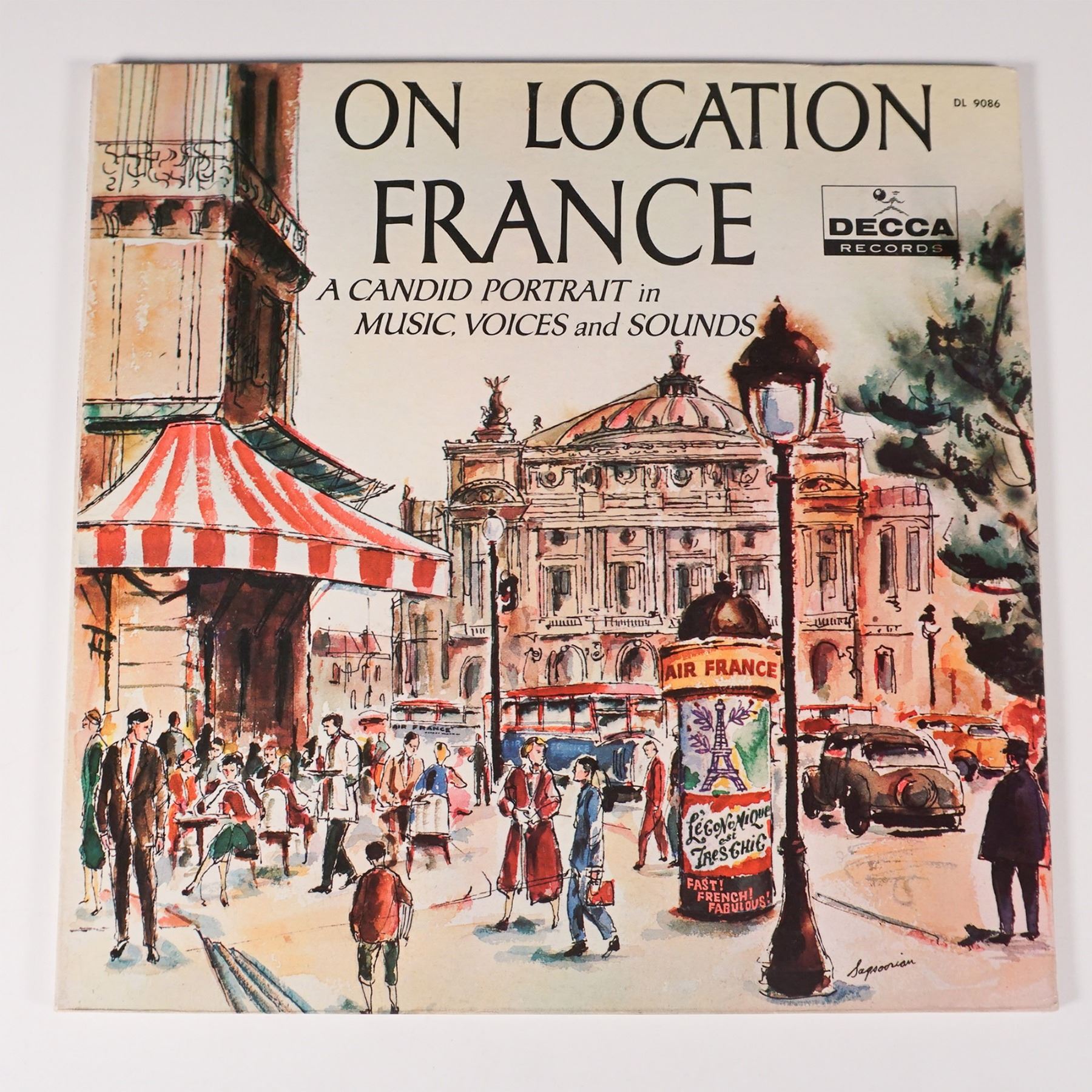 Decca Records LP On Location France DL 9086