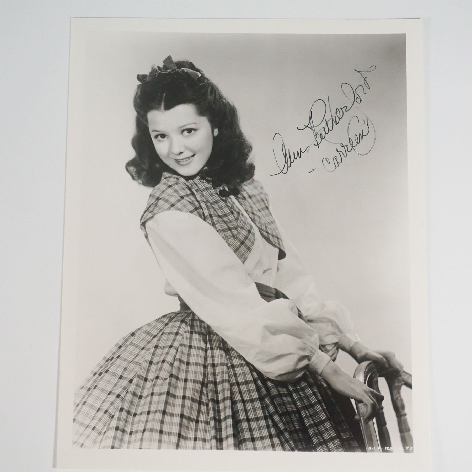 Ann Rutherford, Signed Photo as Carreen