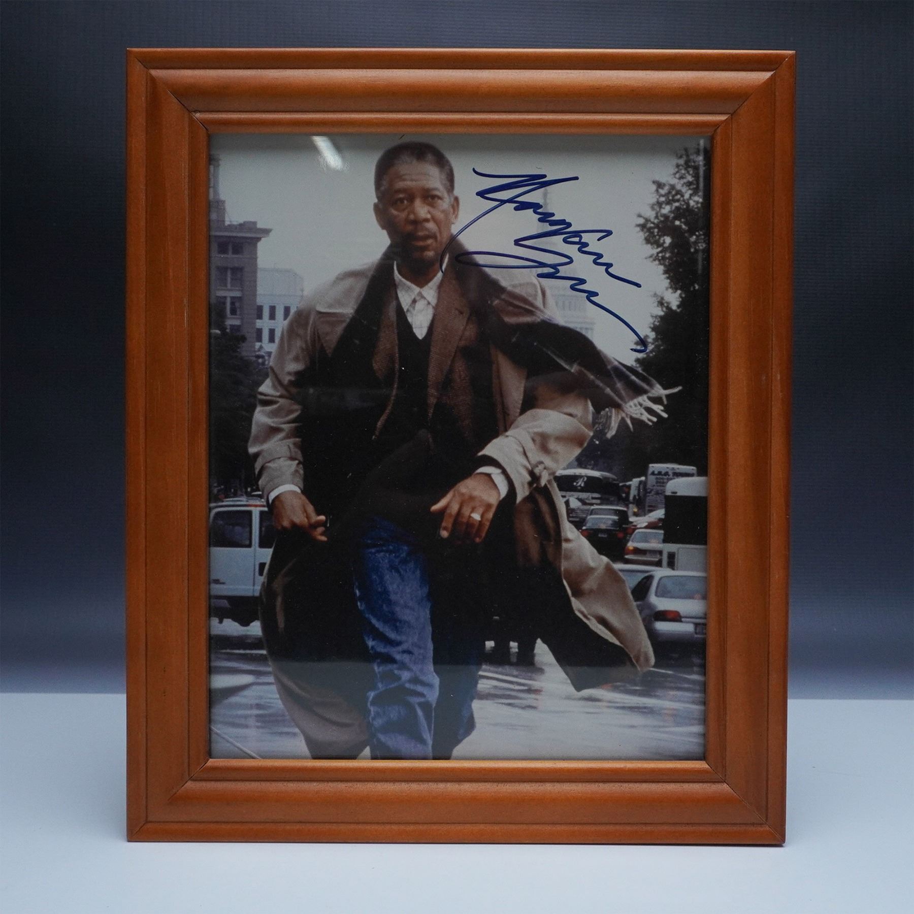 Morgan Freeman Signed Photo with COA, Framed