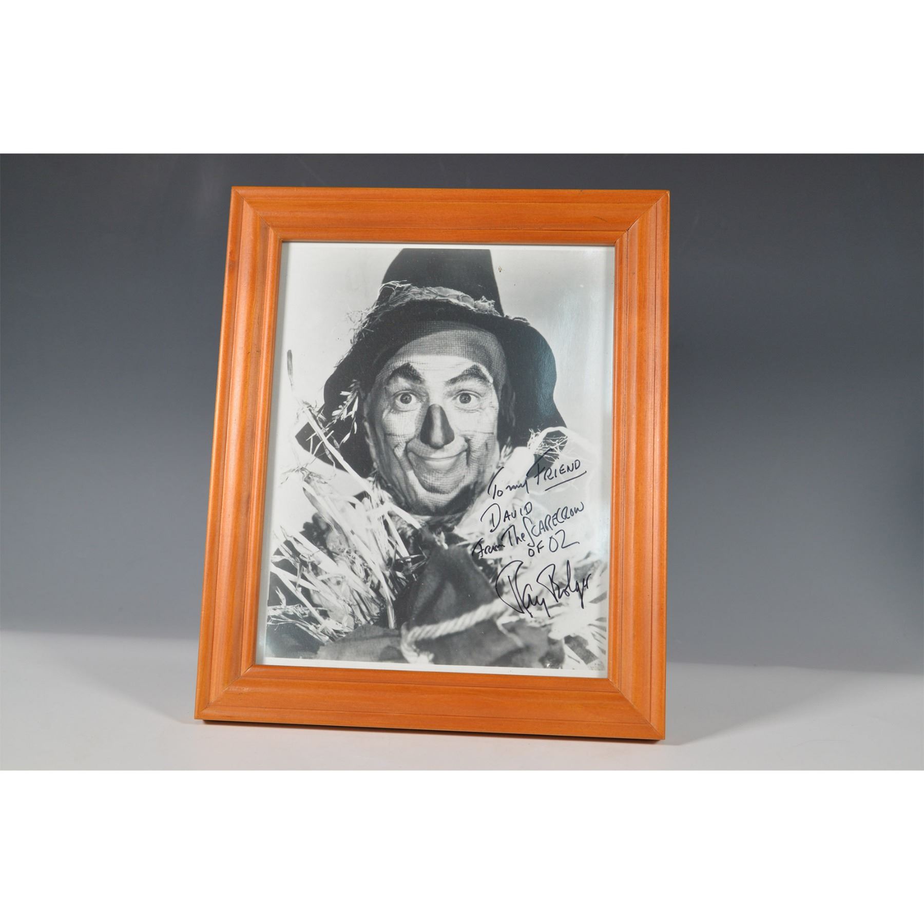 Ray Bolger Signed Photograph, The Scarecrow of Oz